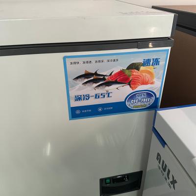 China 55c Ultra Low Temperature Single Door Stainless Steel Inner 90mm Super Thick Chest Energy Saving Freezer Dw-55W128 for sale