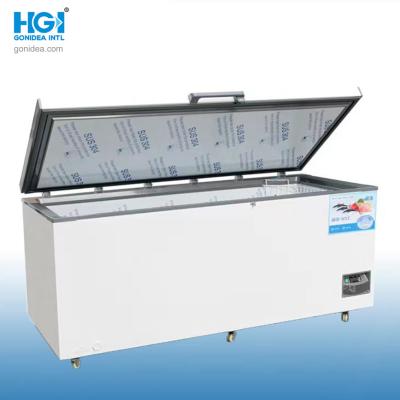 China 45c Ultra Low Temperature Single Door Stainless Steel Inner 90mm Super Thick Chest Energy Saving Freezer Dw-45W1280 for sale
