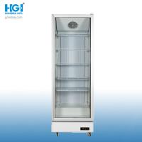China Strong 500L Direct Cooling Templed Glass Single Door Upright Showcase Cooler for sale