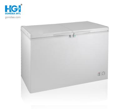 China Mechanical Temperature Control Deep Chest Freezer Manual Defrost Type Noise Level 45dB Designed for Food Preservation and Storage for sale