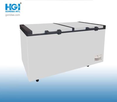 China Gray Chest Freezer 220V 50Hz Heavy Duty Insulation Providing Consistent Freezing Performance for Food Service Operations for sale