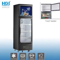 China Hihg Quality Fridge Vertical Upright Showcase Glass Door Beverage Cooler for Beer and Drinks Scd-270 for sale
