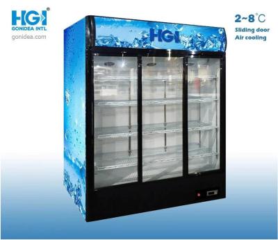 China Supermarket Commercial 1000L Upright Vertical Display Cabinet Showcases Best Price for sale