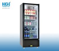 China Upright Display Single Glass Door Big Capacity 280L Cooler Freezer Showcase LC320nb for sale