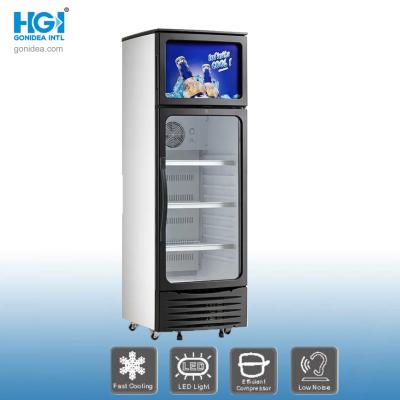 China Factory Price Custom Supermarket Cold Showcase Refrigerators Upright Showcase Freezer Scd-370 for sale
