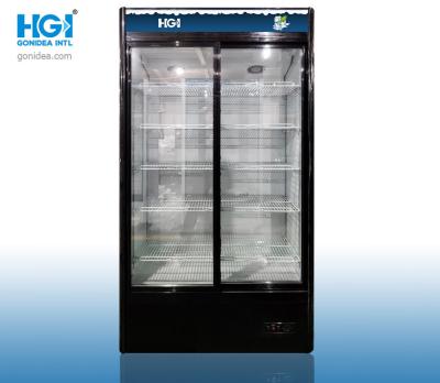 China LSC 660y 660L Commercial Beverage Display Cooler Fridge Sliding Door R134a for sale