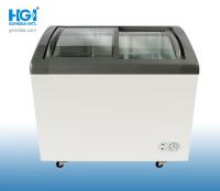 China Factory Sale Glass Door Chest Freezer Double Door frigidaire commercial freezer for sale