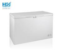 China 352L Manual Defrost Type Deep Chest Freezer With Gray Exterior Color for sale