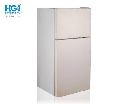 China 50Hz 70L Silver Mini Top Mounted Freezer Antibacterial 2.5 Cubic Feet Refrigerator for sale