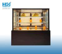 China Ventilated Bakery Cake Display Showcase 360l Stainless Steel For Grocery Store for sale