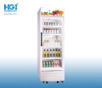 China R134A 310L Fan Cooling  Refrigerator Display Upright Showcase Cooler Chiller for sale