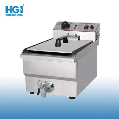 China Commercial Stainless Steel Deep Fryer Countertop 3250W 8L for sale