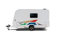 China 5665mm Length RV Travel Trailer Durable Travel Trailers With Electric Brake System for sale