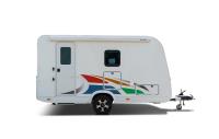 China 5665mm Length RV Travel Trailer Durable Travel Trailers With Electric Brake System for sale