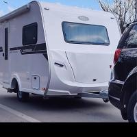 China AL KO Chassis Caravan Travel Trailer ROHS Camper Trailer Caravan Camping Trailer for sale