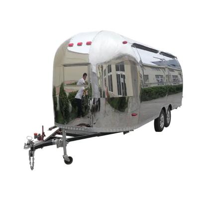China Four Road Wheels Concession Food Trailer Truck Movable Food Cart Kiosk for sale