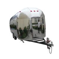 China Four Road Wheels Concession Food Trailer Truck Movable Food Cart Kiosk for sale
