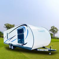 China Optional Awning Fiberglass Rv Travel Trailers Aluminum Framed Travel Trailers Trip for sale