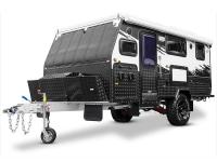 China Parking Handbrake Small Camper Trailer Single Double Axle Travel Trailer Electromagnetic for sale