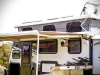 China Parking Handbrake Small Camper Trailer Single Double Axle Travel Trailer Electromagnetic for sale