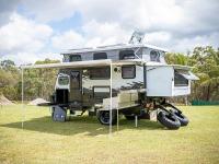 China Parking Handbrake Small Camper Trailer Single Double Axle Travel Trailer Electromagnetic for sale