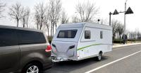 China Large Movable Vehicle RV Travel Trailer Entertainment Couples Travel Trailer for sale