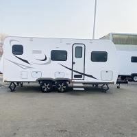 China Fresh Water Capacity Caravan Travel Trailer 4-12m One Axle Travel Trailer Fiberglass for sale
