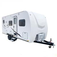 China Fresh Water Capacity Caravan Travel Trailer 4-12m One Axle Travel Trailer Fiberglass for sale