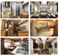 China 6000Lbs Twin Axle Camping Trailer 4m-12m Exterior Length Customizable Camper Trailer for sale