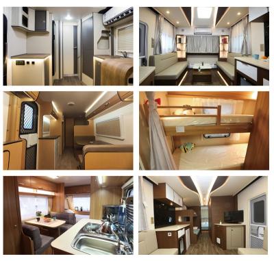 China 6000Lbs Twin Axle Camping Trailer 4m-12m Exterior Length Customizable Camper Trailer for sale