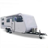 China 1-2 Axles Caravan Travel Trailer 6000Lbs Outdoor Camping Trailer Recreation Trailer for sale
