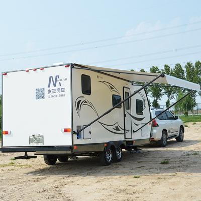 China 4-8 People Caravan Travel Trailer Black Water Capacity Small Travel Trailers for sale