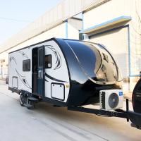China 4-8 People Caravan Travel Trailer Black Water Capacity Small Travel Trailers for sale