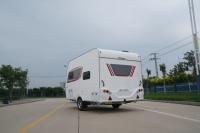 China Safety Mini Travel Trailers Double Single Axle Camper Trailer 4-6 Room for sale