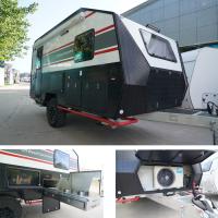 China 500Lbs Towing Small Lightweight Camper 400AH Lightest Travel Trailer With Bathroom for sale