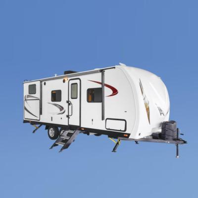 China Full Fiberglass Travel Trailers Expansion Solid Wood Furniture Fibreglass Camper Trailer for sale