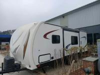 China Full Fiberglass Travel Trailers Expansion Solid Wood Furniture Fibreglass Camper Trailer for sale