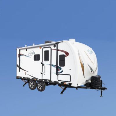 China Portable Fiberglass Travel Trailer Varies Fuel Type Fiberglass Rv Campers Card Seat Sofa for sale