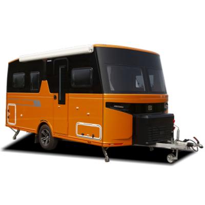 China 4 People RV Camper Trailer 4 Person Camping Trailer Overall Size 5950mm for sale