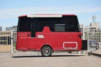 China Touring Aluminum Camper Caravan Trailer FRP Campervan Caravan Camper Trailer 5093mm for sale
