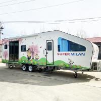 China Outdoor Camper Travel Trailer 1-2 Axles Rv Trailer Travel 4-8 People for sale