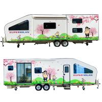 China Outdoor Camper Travel Trailer 1-2 Axles Rv Trailer Travel 4-8 People for sale