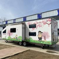 China Outdoor Camper Travel Trailer 1-2 Axles Rv Trailer Travel 4-8 People for sale