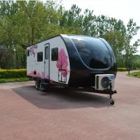 China ISO Travel Trailer Camper Sleeps 8 Air Conditioner Camping Trailer ROHS for sale