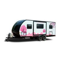 China 2-4 Water Tanks Lightweight Fiberglass Trailers Windows Beds Luxury Travel Trailers for sale