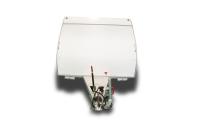 China 2-3 People Camper Caravan Trailer Portable Toilet Lithium Battery Camper Trailer for sale