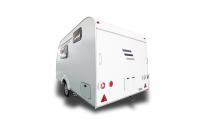 China 2-3 People Camper Caravan Trailer Portable Toilet Lithium Battery Camper Trailer for sale