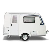 China 2-3 People Camper Caravan Trailer Portable Toilet Lithium Battery Camper Trailer for sale