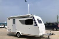 China Compact Lightweight Travel Trailer Lightest Camper Trailer With Kitchen Awning for sale