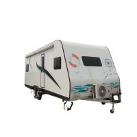 China 2-8 Persons Fiberglass Molded Travel Trailers Customizable Battery Mini Rv Camper for sale